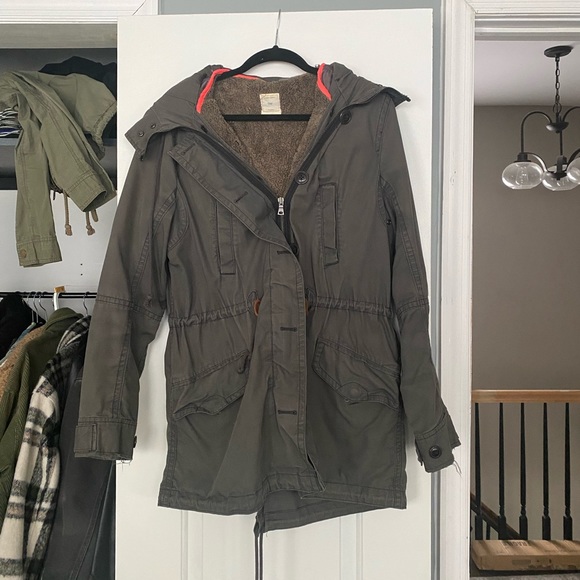 GAP | Jackets & Coats | Gap Canvas Winter Coat With Fur Liner M | Poshmark